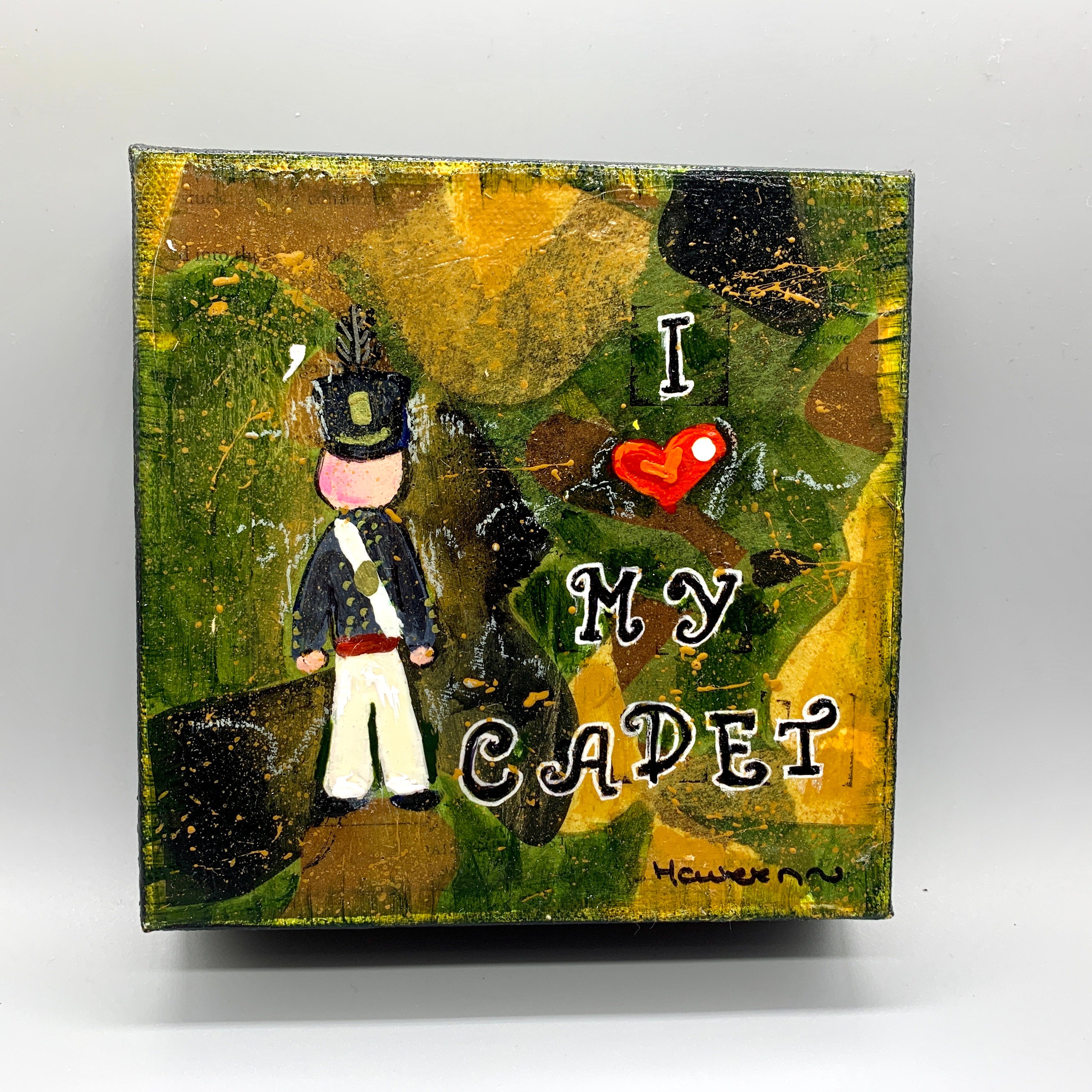 Hand Painted Cadets On 6x6 Canvas (I Love My Cadet) by HaveArt | West ...