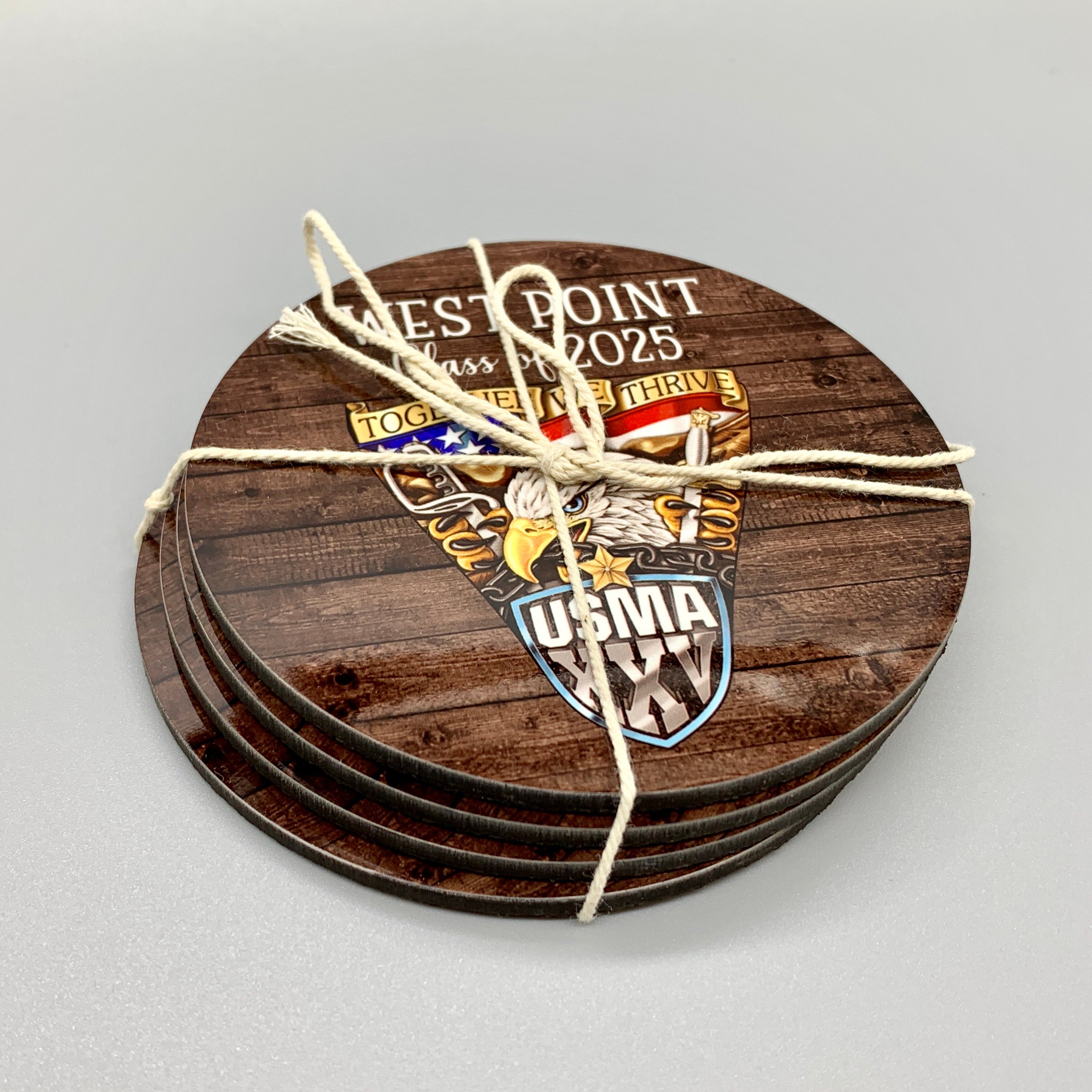 Hardboard Coasters: West Point Class of 2025 with Class Crest (Set of 4 ...