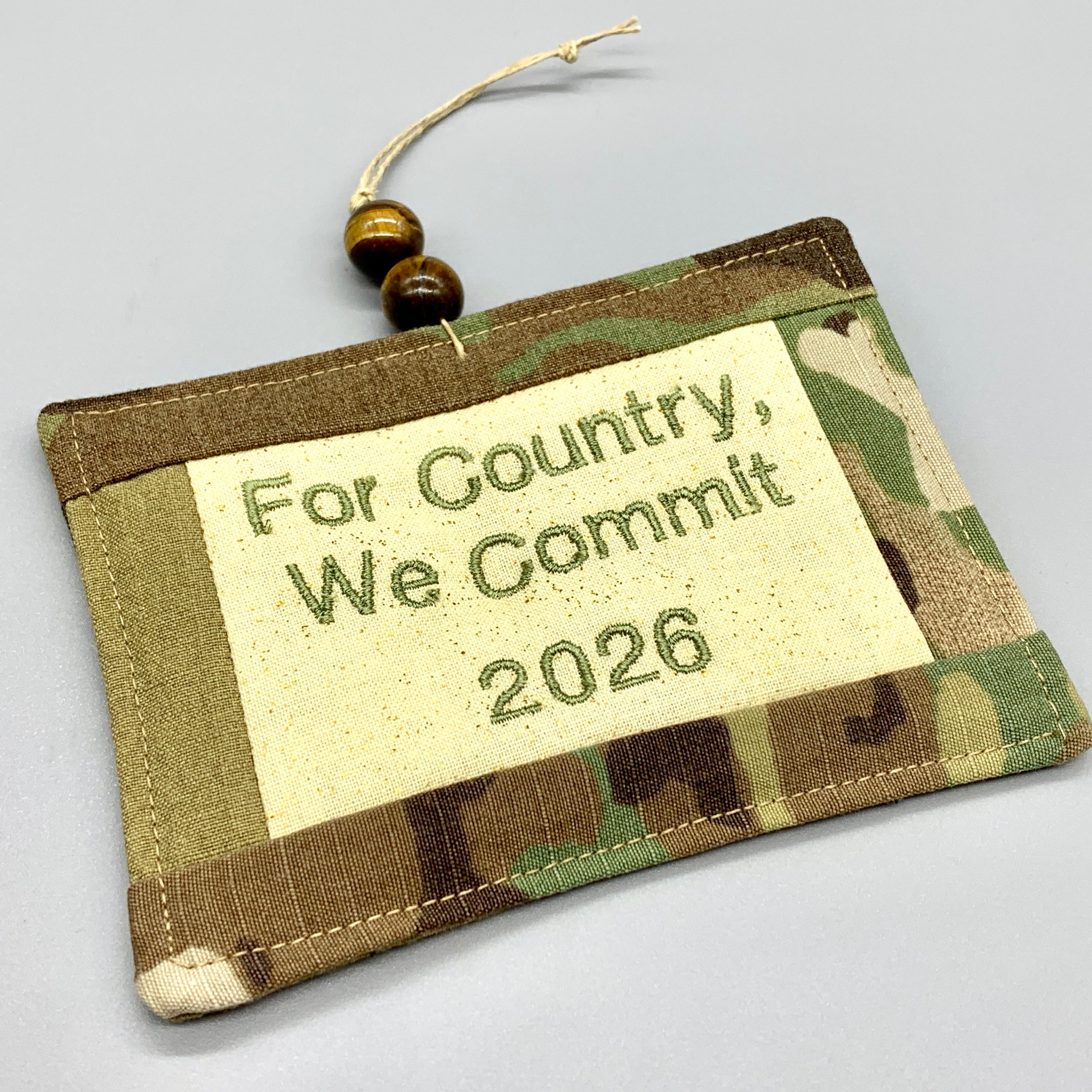 Ornament: 2026 Motto Made With Army Combat Uniforms “For Country We ...